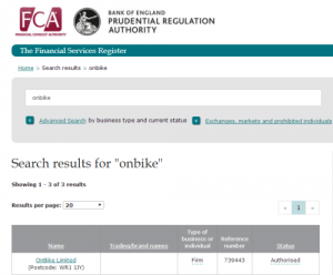 FCA (Financial Conduct Authority) - AUTHORISED - Buy Electric Bikes ...
